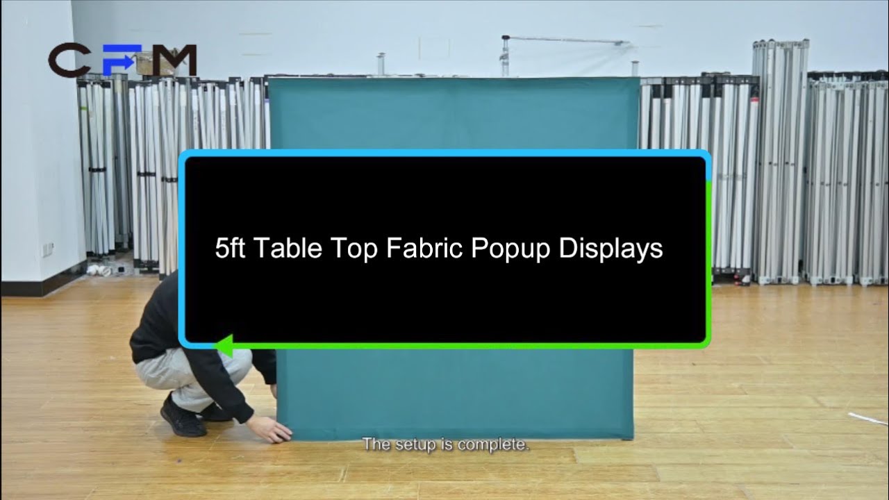 5ft Table Top Fabric Popup Displays | Installation Video - YouTube