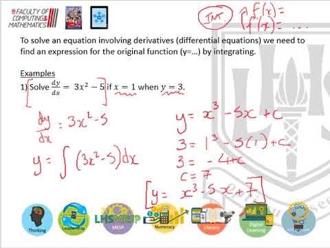 LHS Higher Mathematics - Integration 3 - Differential Equations - YouTube