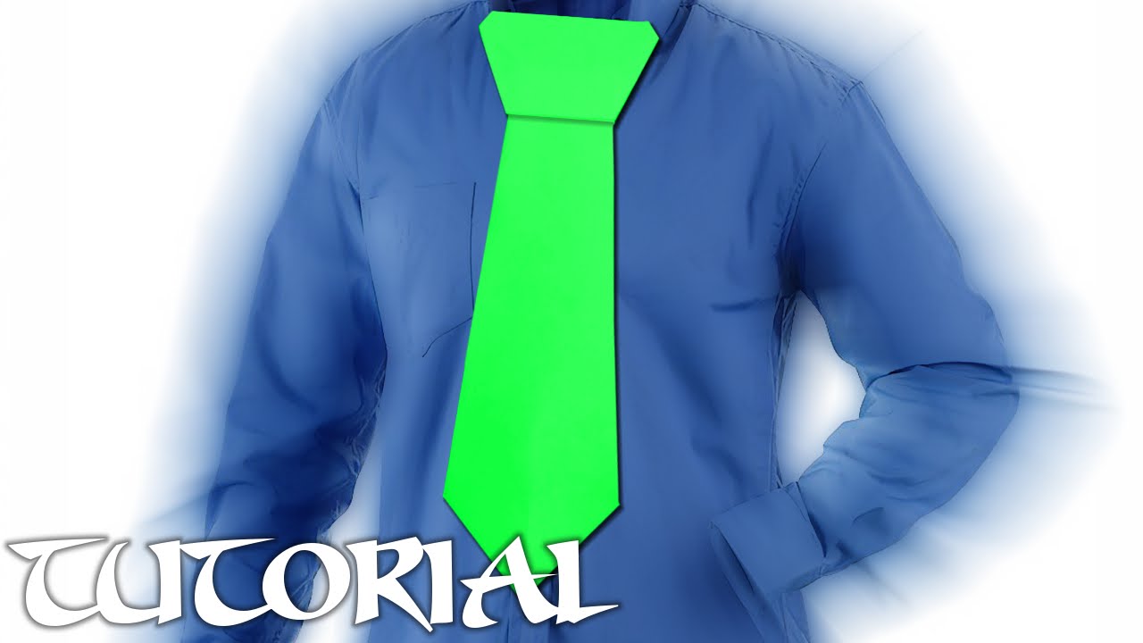 Origami Necktie Tutorial - YouTube