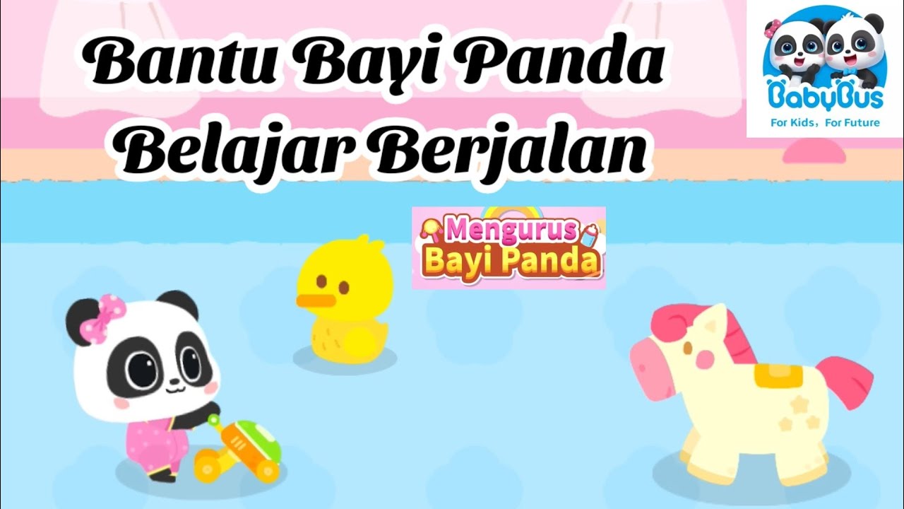 Bayi Panda Miu Miu Belajar Berjalan | Babybus | Babybus Indonesia ...