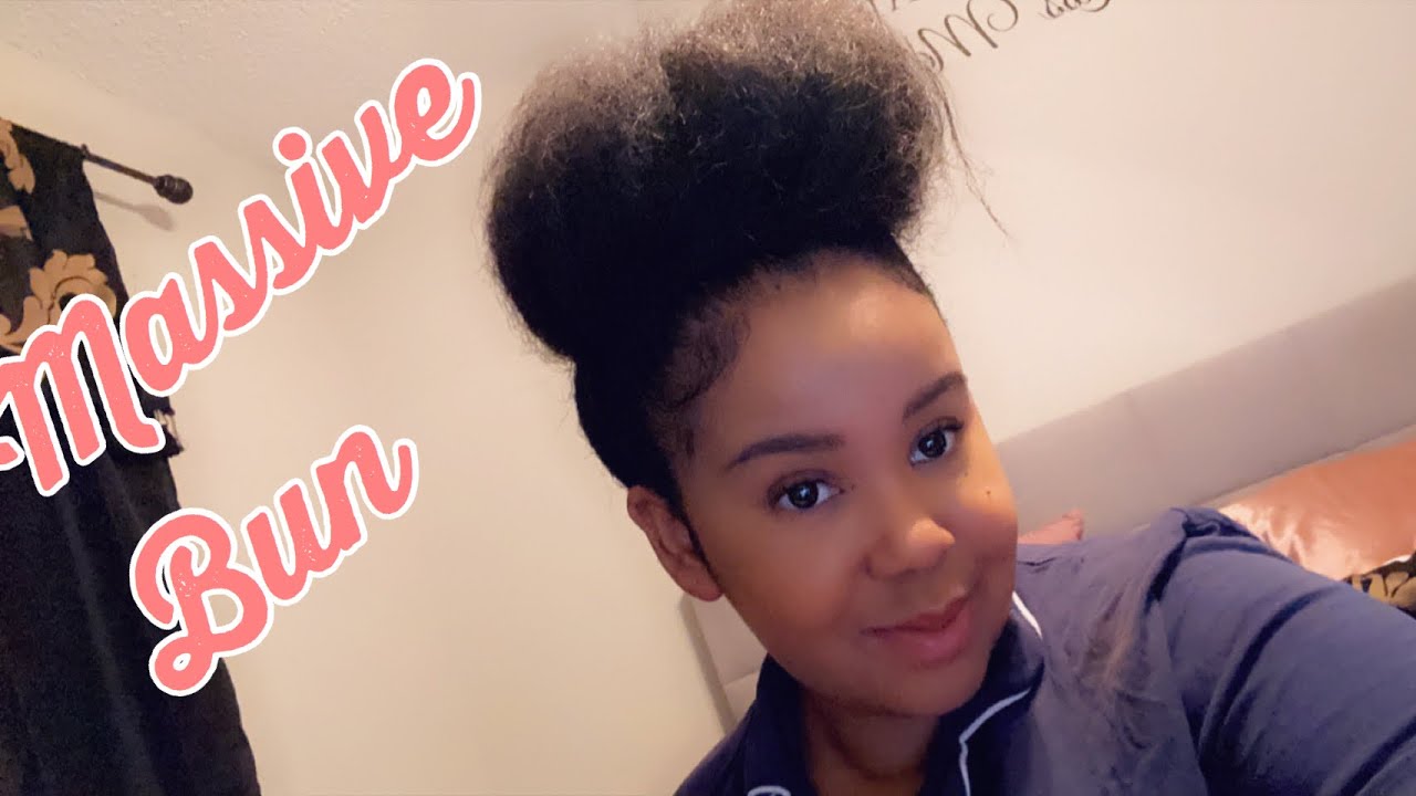 Massive Jumbo Bun Tutorial Using Style Factor Edge Booster & Saweetie’s ...