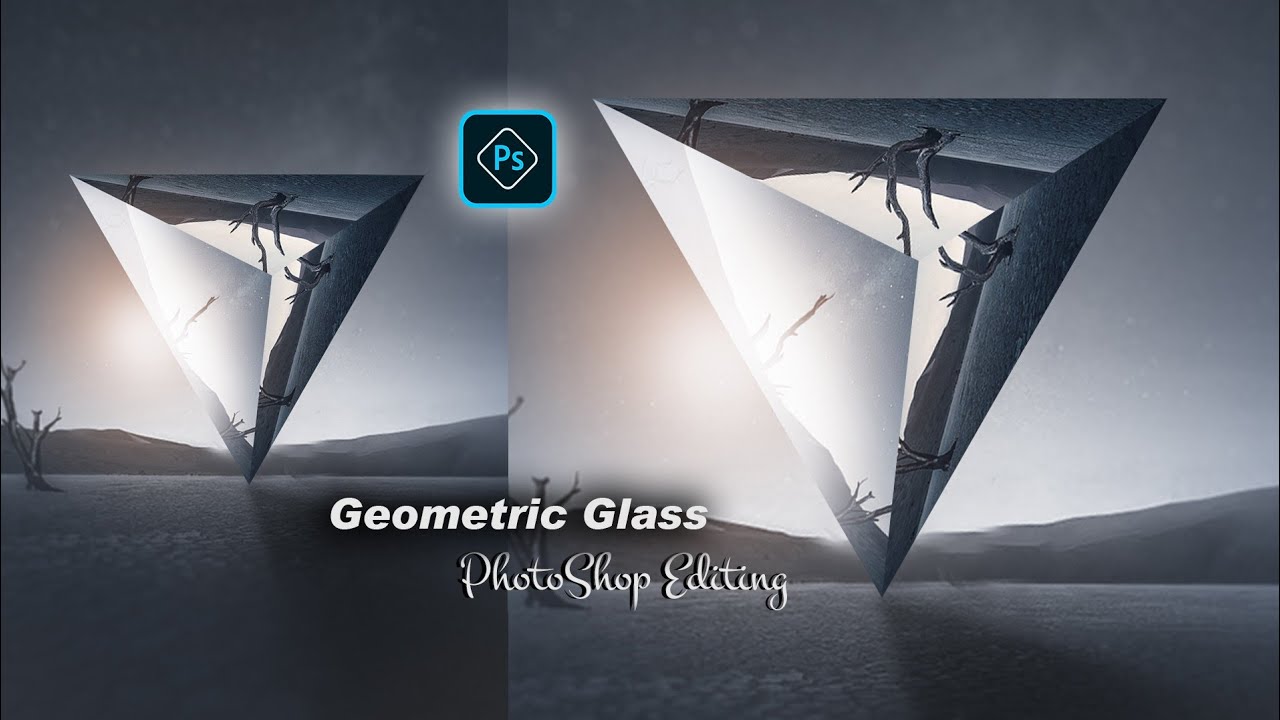 Geometric glass photo editing Photoshop by Creativity maker Tutorials ...