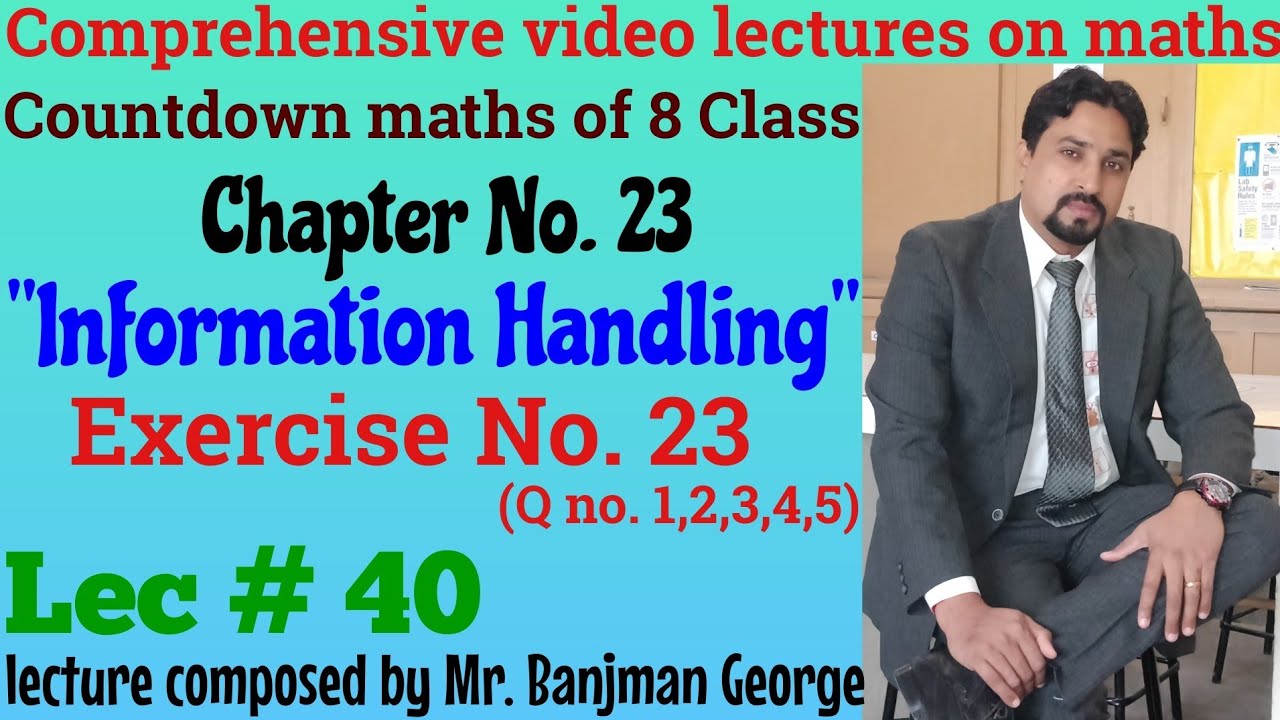 Countdown Maths 8th Class Ch No 23 Information Handling Ex No 23 Countdown Maths 8th Class Ch No 23 Information Handling Ex No 23