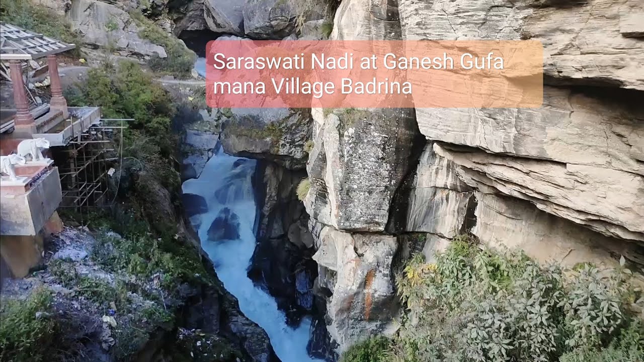 Saraswati Nadi // Ganesh gufa // saraswati nadi at Mana village ...