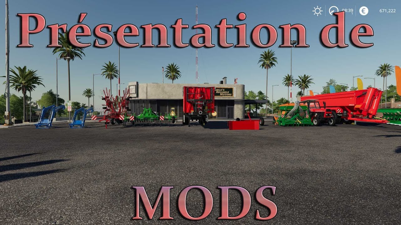 ( PS4 - XBOX - PC ) FS19 / Présentation de Mods - YouTube