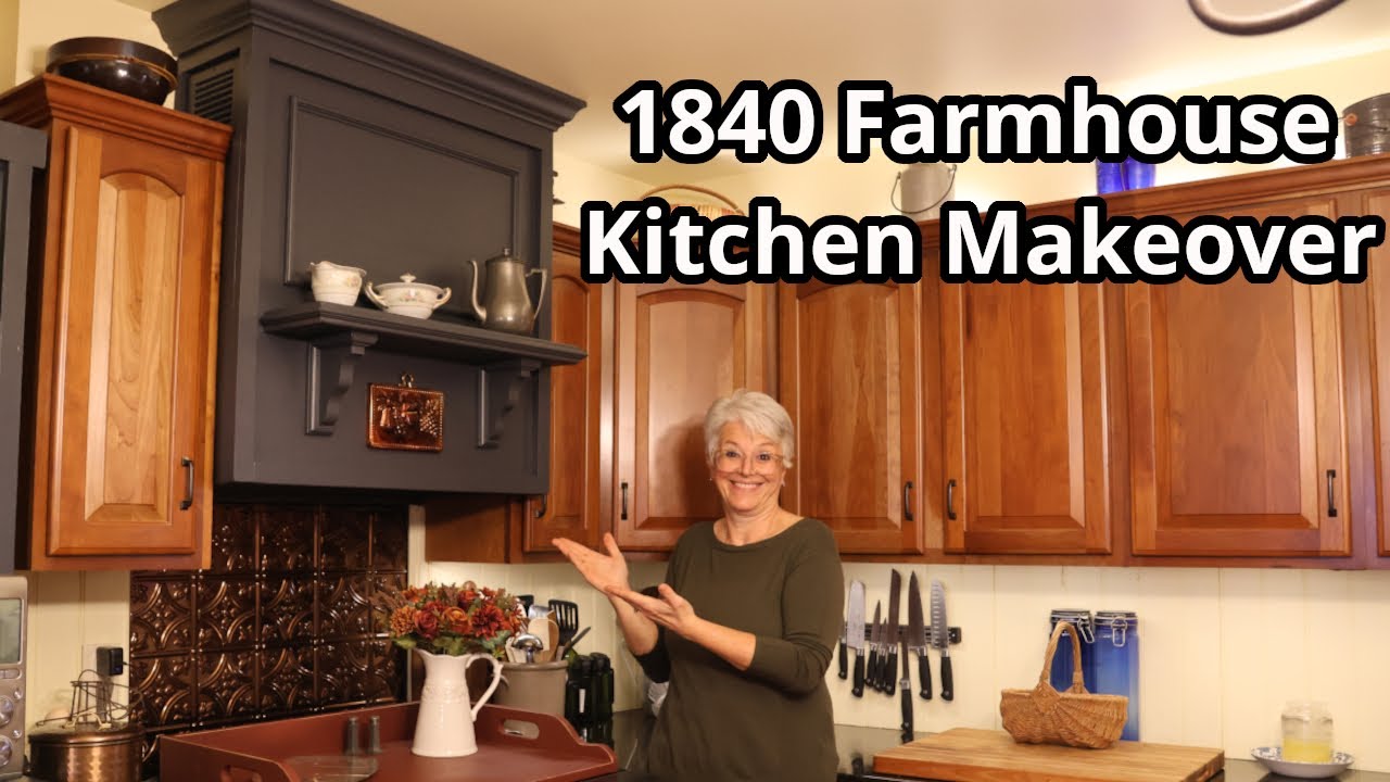 DIY 1840 Farmhouse Kitchen Redesign | Adding Vintage Charm on a Budget ...