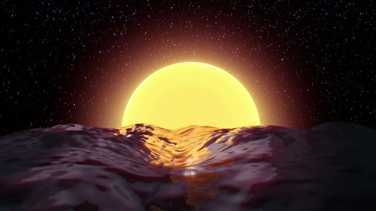 VJ LOOP Sunset Ocean Evening Light, Abstract Background Video, Free 4k ...