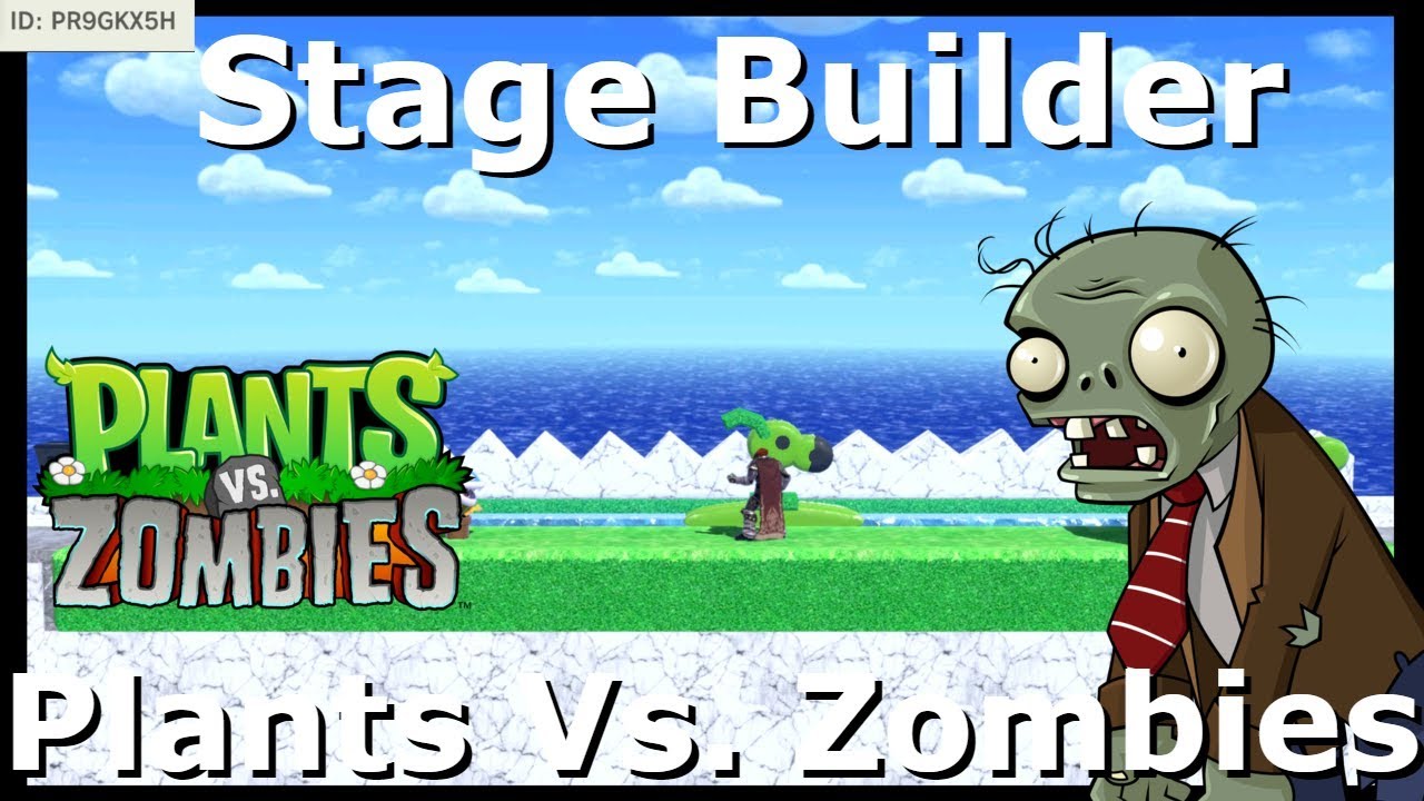 Super Smash Bros. Ultimate - Stage Builder - "Plants Vs. Zombies" - YouTube