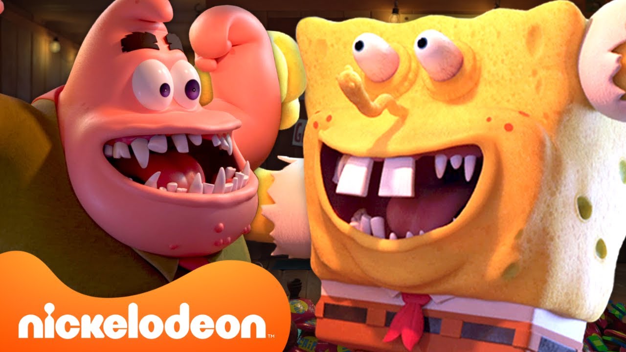 SpongeBob and Patrick Become Snack MONSTERS! 🧁 | Kamp Koral ...