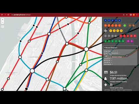 My New Fantasy Brand New Subway Map on a Weekday (A Div) - YouTube