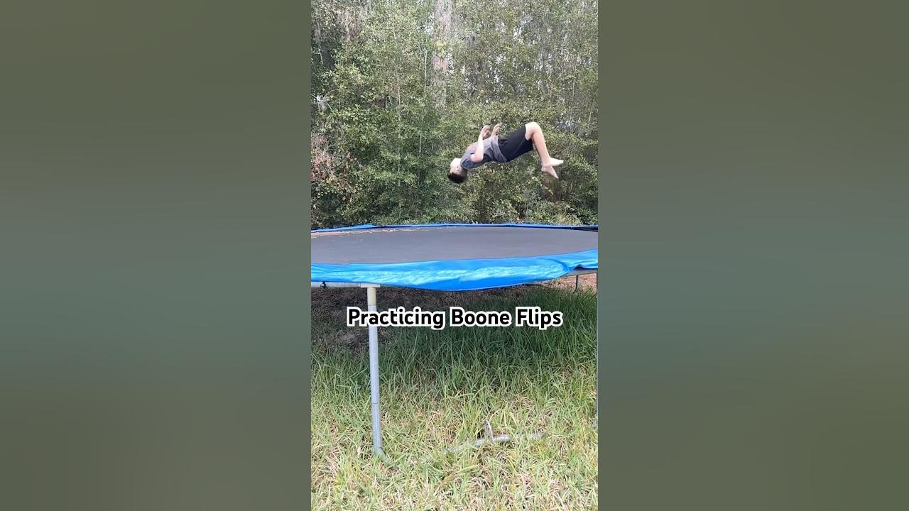 Practicing Benson Boone’s Backflip @BensonBoone #backflip #bensonboone #trampoline - YouTube