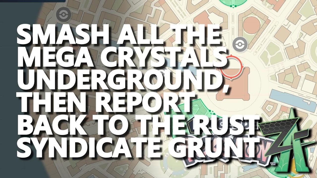 Smash all the Mega Crystals underground, then report back to the Rust ...
