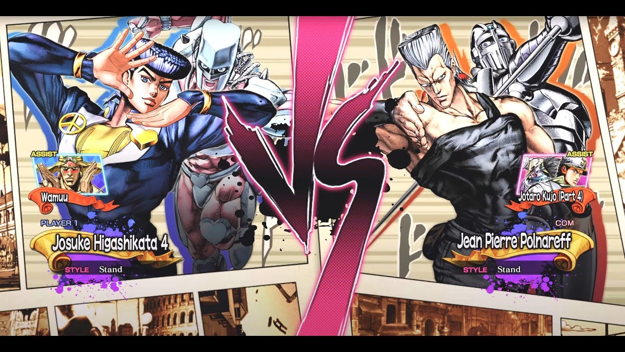 "Intense Battle: Josuke vs Jean Pierre in JoJo's All-Star Battle R ...