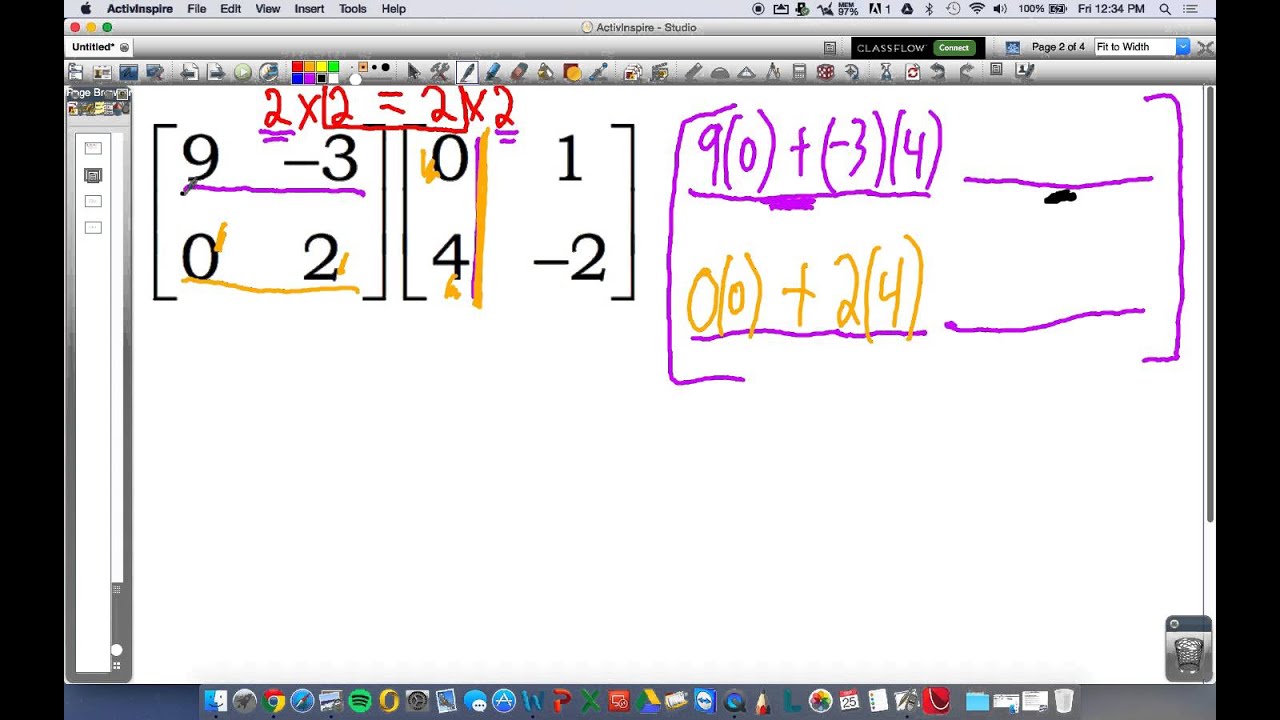Multiplication of A Matrix #1 - YouTube