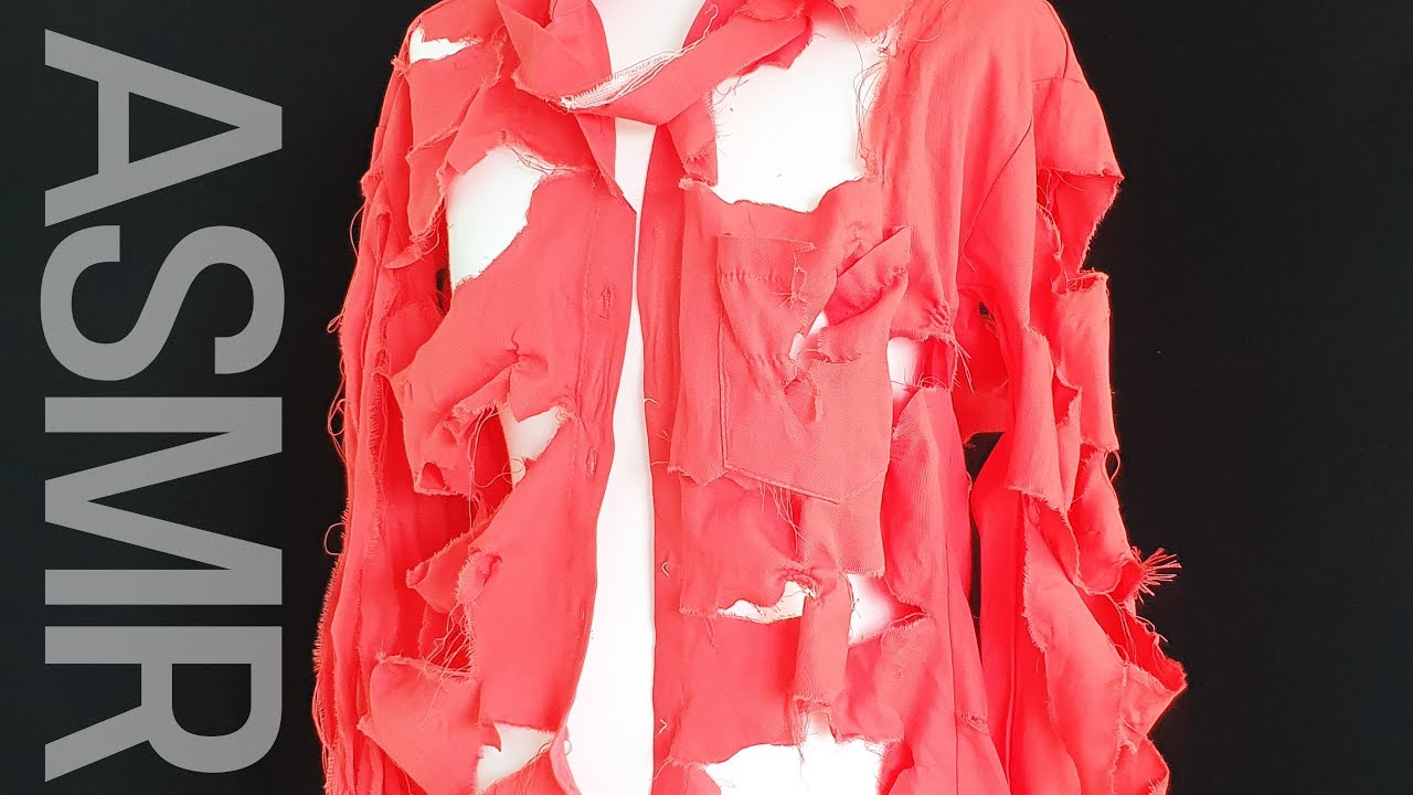 ASMR Ripping Clothes Sounds, Scissor Sounds Fabric Cutting/Ripping ...
