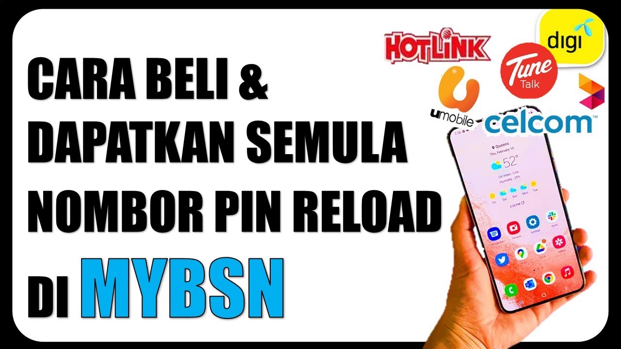 Cara Beli Dan Dapatkan Semula Nombor PIN Topup Di MyBSN - YouTube
