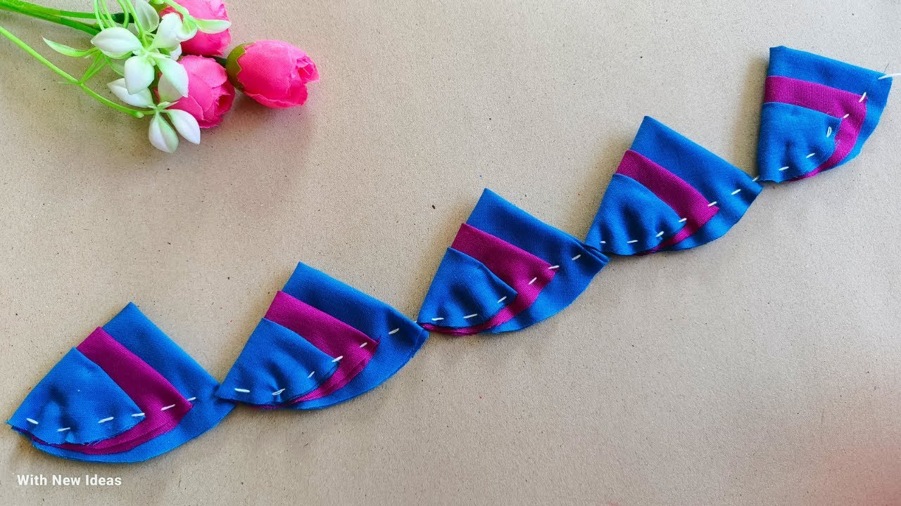 Lovelly!!!💕💕💕Fabric Flower making 2 | Easy Sewing Hack | Hand ...