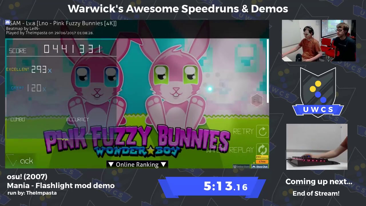 WASD 2017 - osu!mania Flashlight Demo in 33:05 by TheImpasta - YouTube