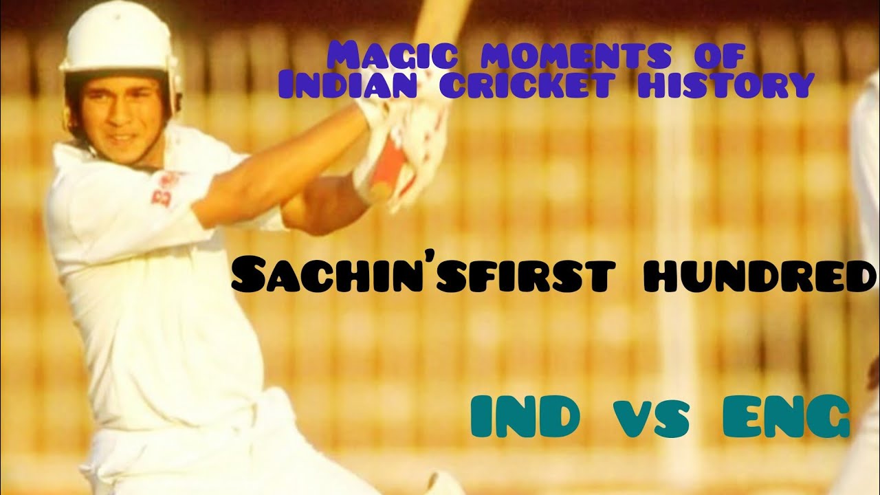 Sachin Tendulkar first hundred / century India vs England.. magic ...