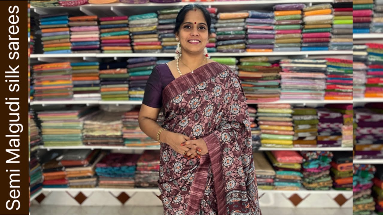 Semi Malgudi sarees | Apavaranam | 9 August 2024 - YouTube