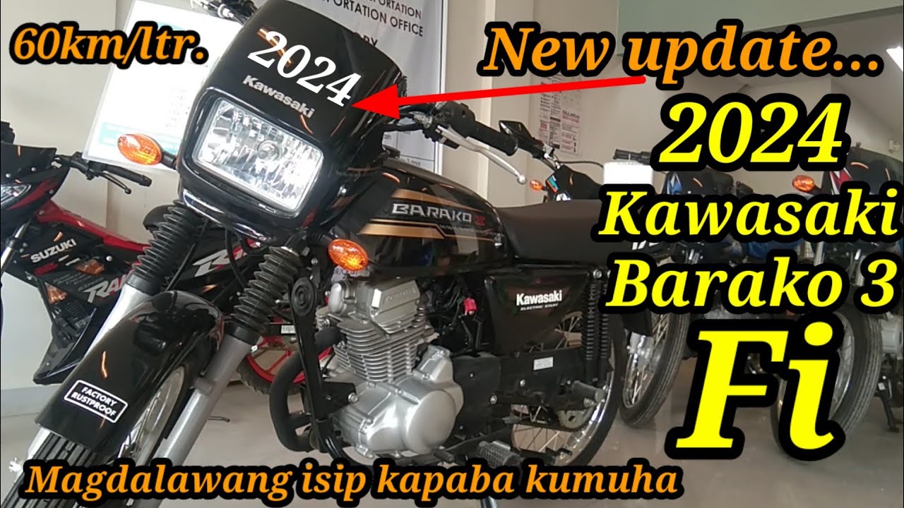 New Kawasaki Barako 3 fi|Phillipines price|Walk around review. - YouTube