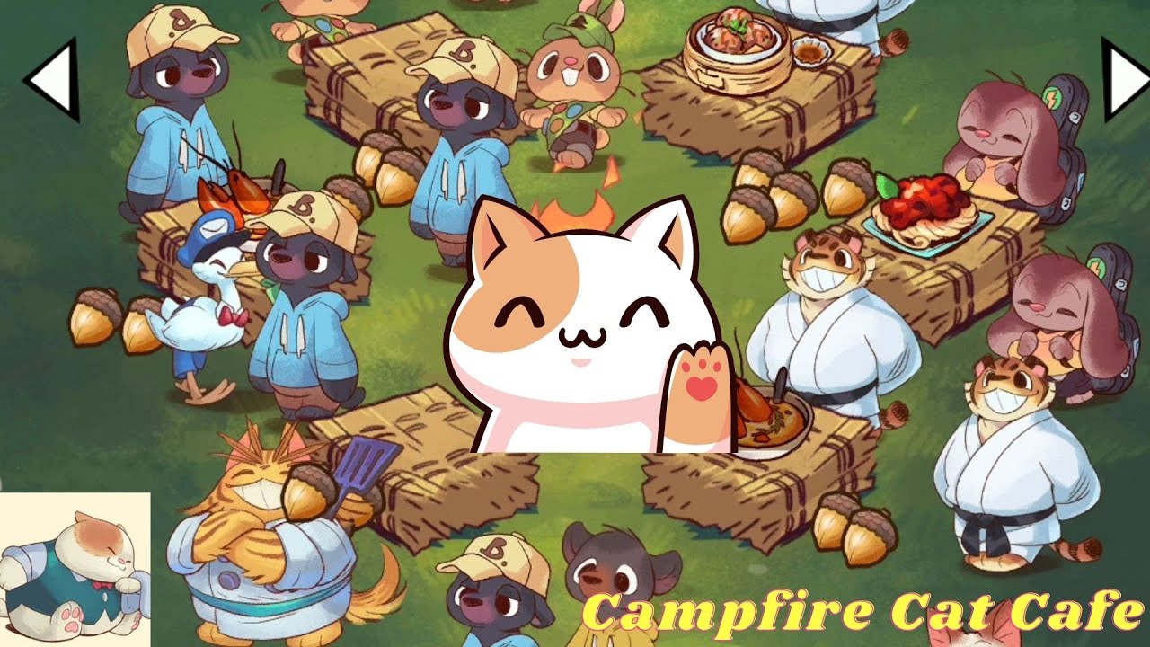 Campfire Cat Cafe Walkthrough - Papa Bear (Android) - YouTube