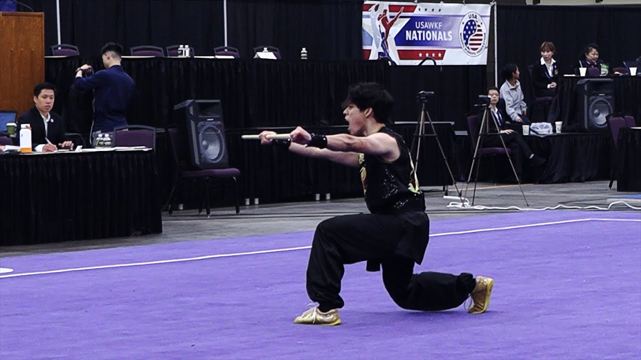 Stanley Meng Men's Nangun 7.083 - US Wushu Team Trials 2023 - YouTube