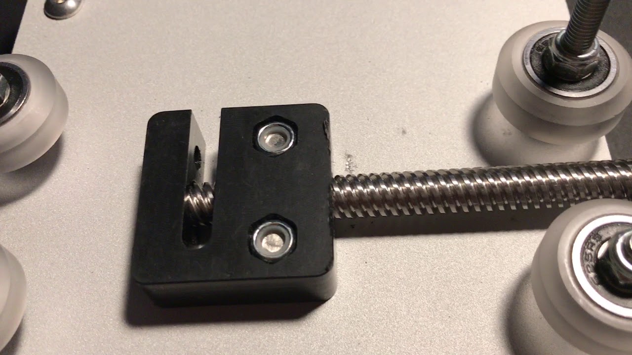 anti-backlash nut block - lead screw issue - YouTube
