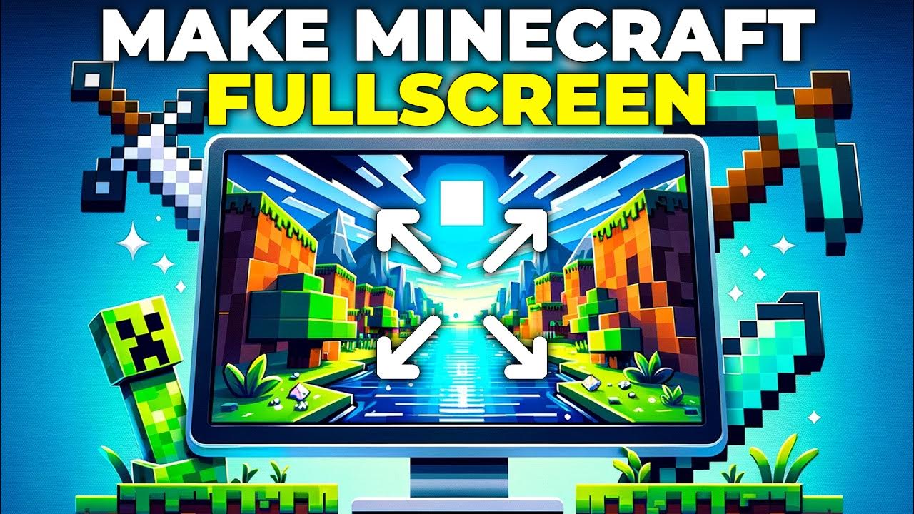 How To Make Minecraft Fullscreen (Java & Bedrock Edition) - YouTube