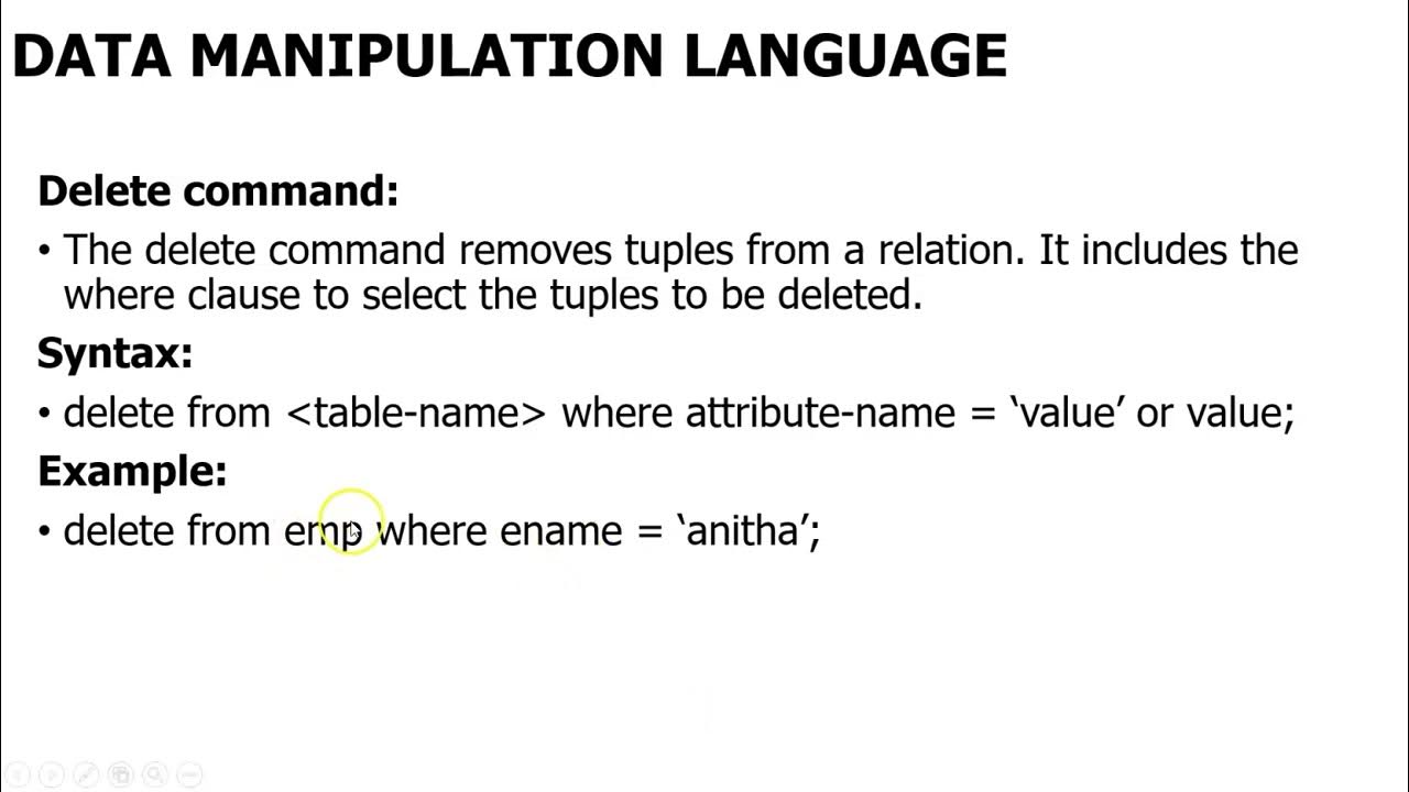 DBMS LANGUAGES | Database Management System| Ms. S. Suhasini, Assistant Professor, CSE, RMDEC ...