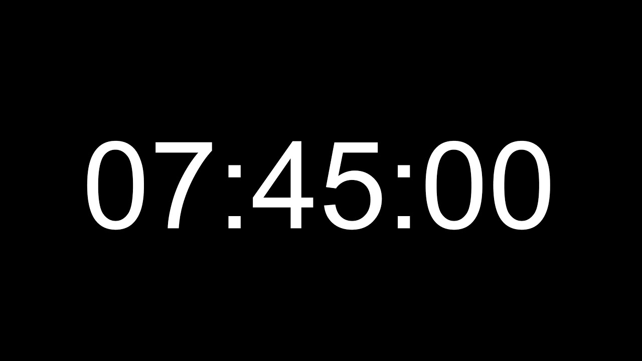7 Hours 45 Minutes Timer With Final Alarm No MID ROLL Ads 465 7-hours-45-minutes-timer-with-final-alarm-no-mid-roll-ads-465