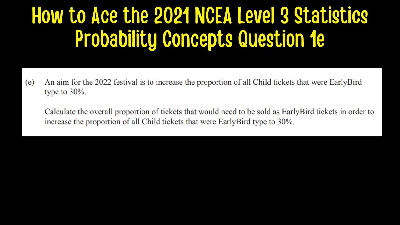 How to Ace the 2021 NCEA Level 3 Statistics Probability Concepts ...