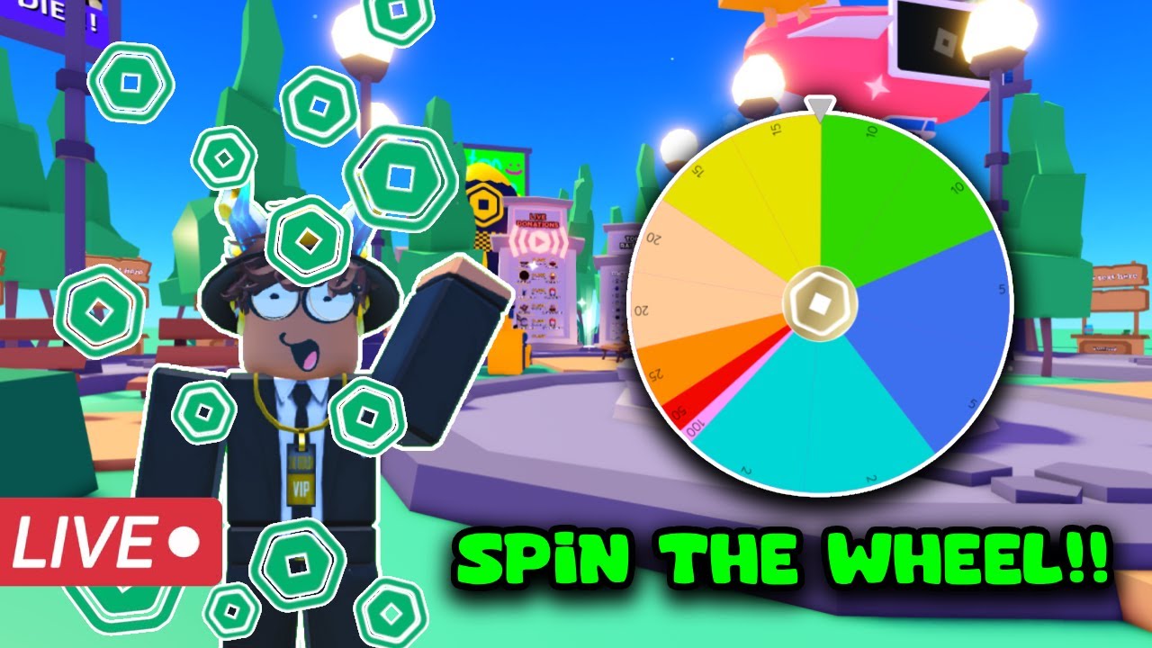 🔴PLS DONATE LIVE !💸 Spin the Wheel for 100+ Robux! 💰 DONATING AND ...