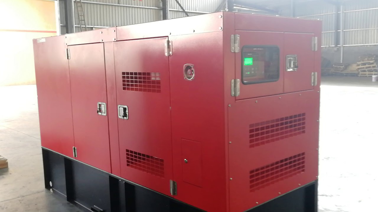 Generator Set Testing Cummins Engine Rated Output 100kVA - YouTube