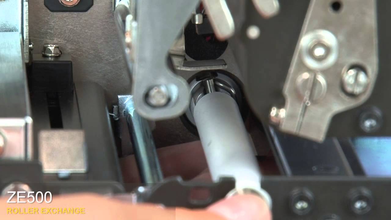 Zebra - ZE500 Print Engine How-to Replace Rollers - YouTube