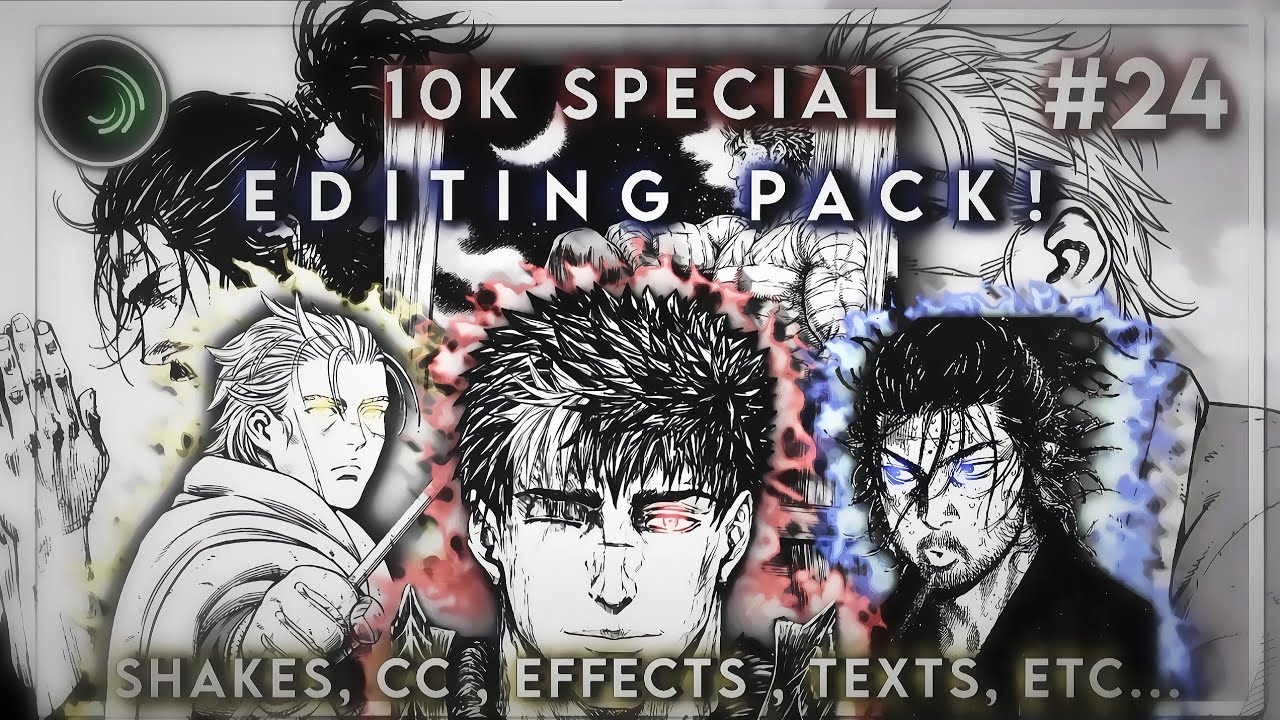 10k special editing pack! || alight motion || shakes ,cc ,text effects ...