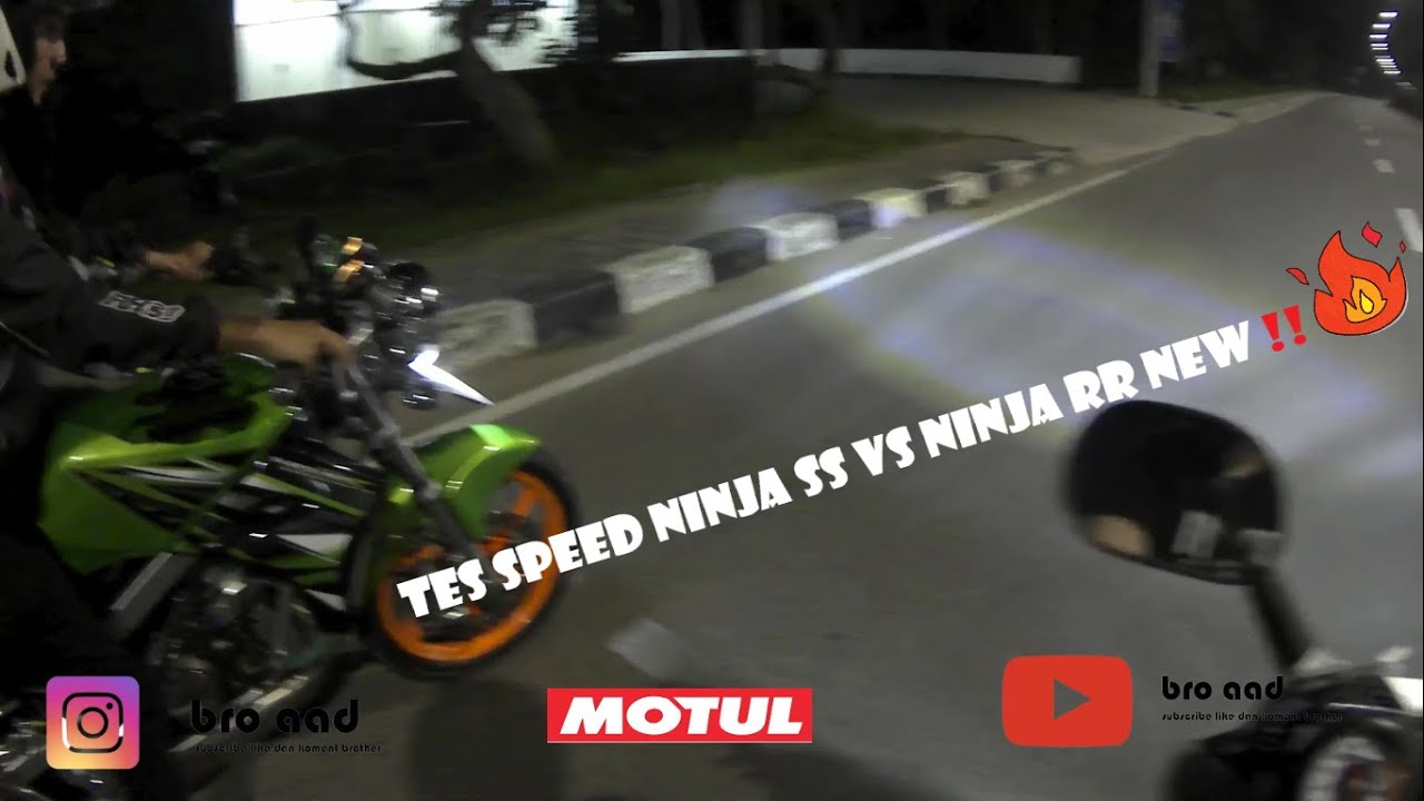 tes speed ninja ss vs ninja rr new 🔥🔥 ‼️ gass 😎 - YouTube