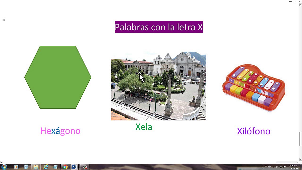Escribe palabras con la letra X - YouTube