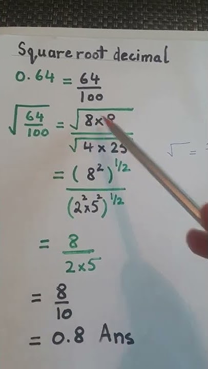 #decimal square root - YouTube