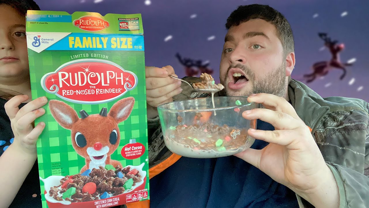 General Mills Rudolph the Red Nosed-Reindeer Breakfast Cereal Review ...