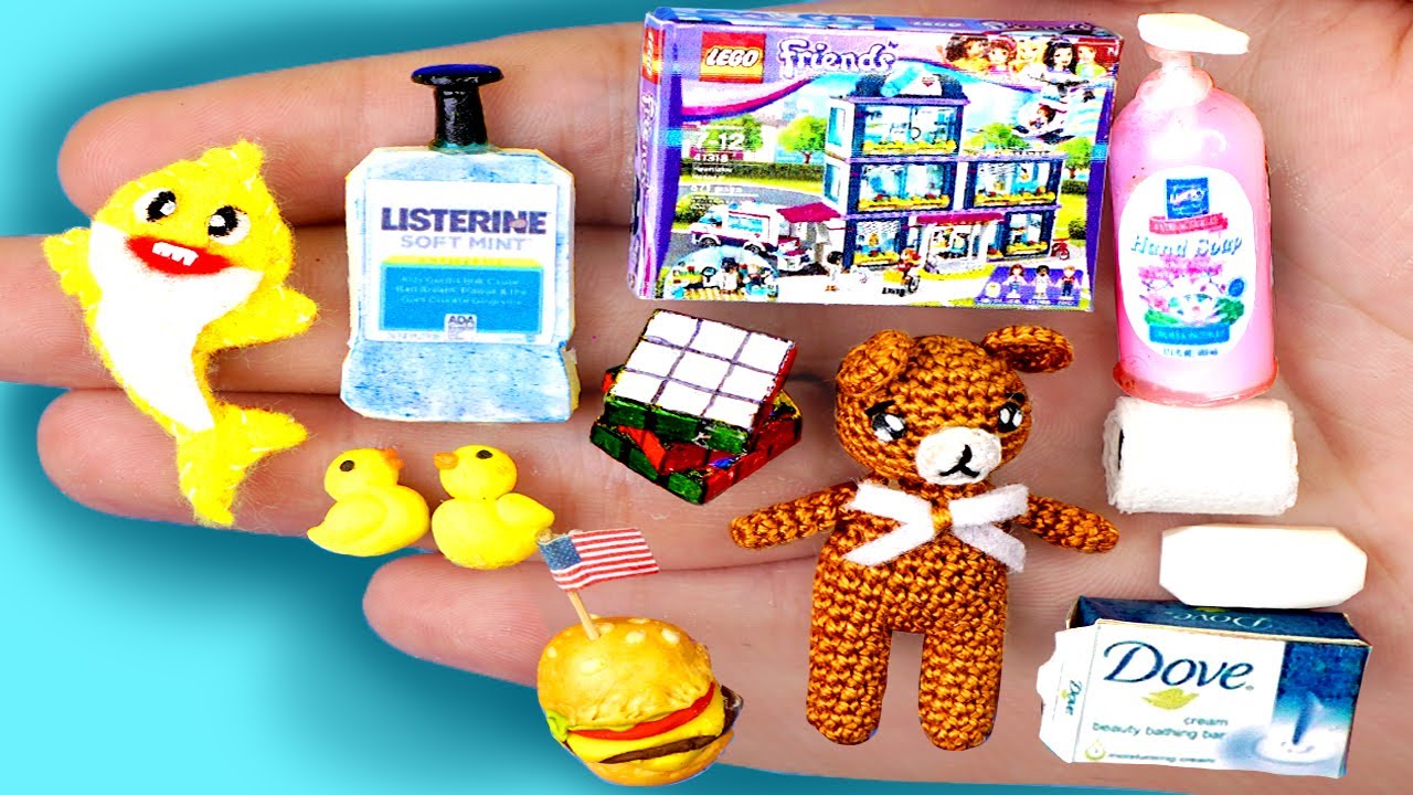 20 ACTUAL DIY MINIATURE REALISTIC THINGS FOR DOLLHOUSE BARBIE - YouTube