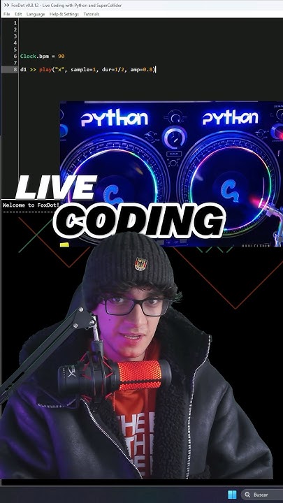 LIVE CODING con foxdot. #python #programacion #livecoding #foxdot - YouTube