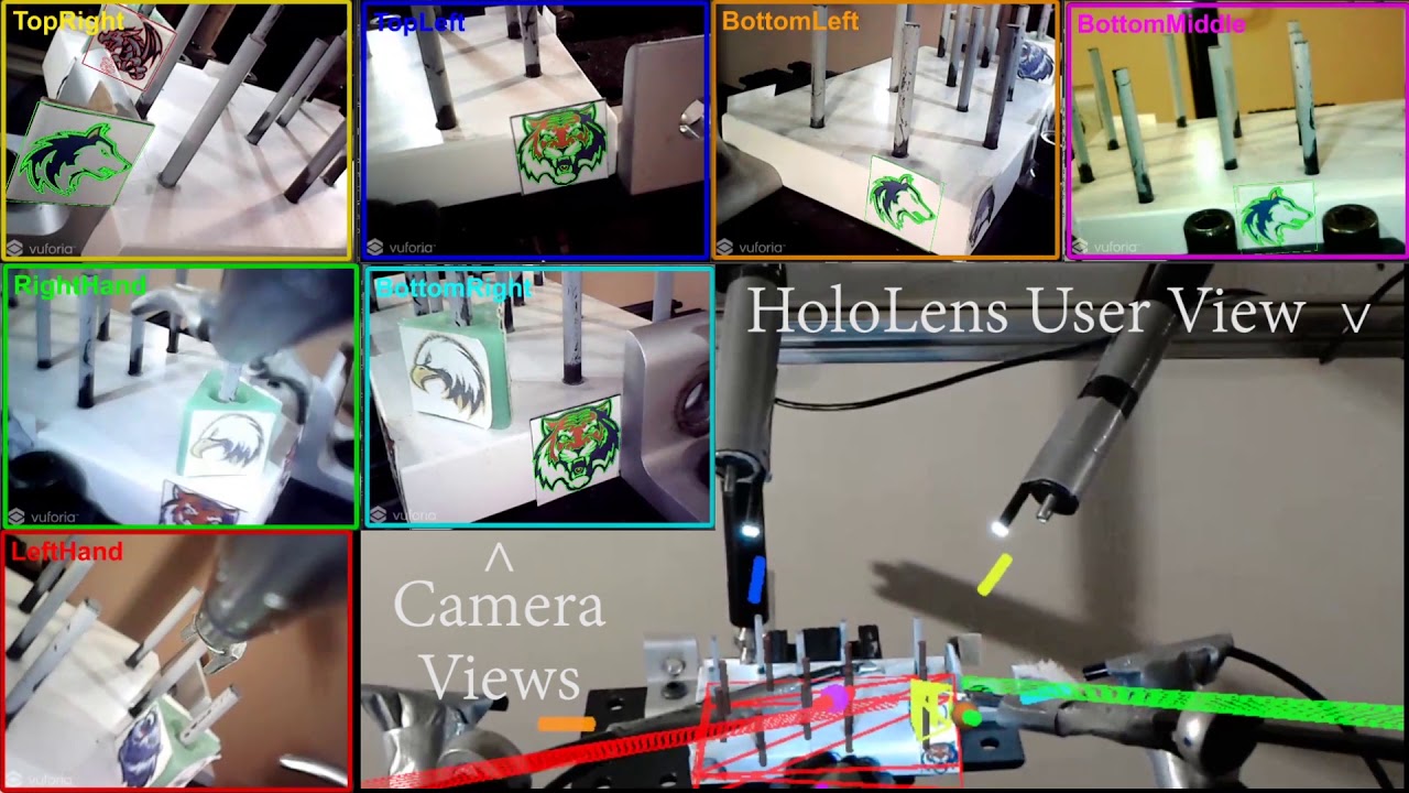 Extended demo of small marker tracking in the HoloLens with Vuforia ...