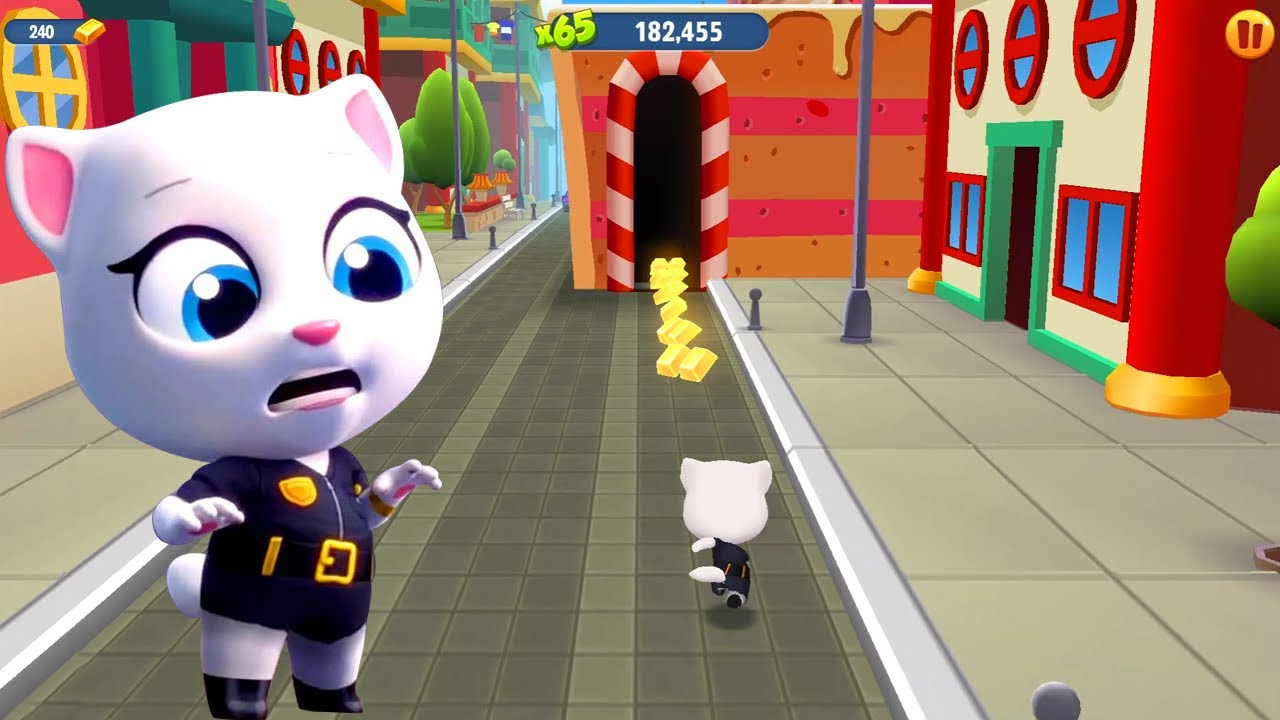 Talking Agent Angela Gold Run on Candy world in China gameplay 🔥🔥 - YouTube