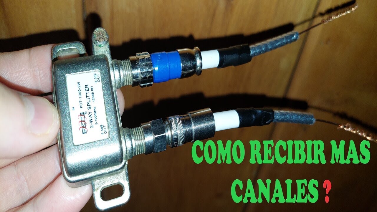 🛑ANTENA COAXIAL CASERA INTERIOR TDT, TDA mas canales de tv gratis en tu ...