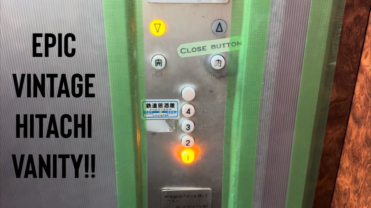 EPIC Hitachi Type A Traction Elevator on Akihabara Junk St Tokyo, Japan ...