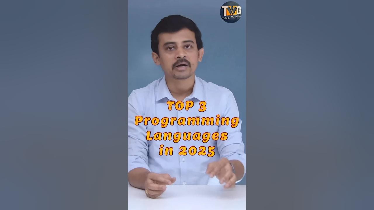 Top 3 programming languages to learn in 2025 #teluguwebguru #top3programming #coding - YouTube