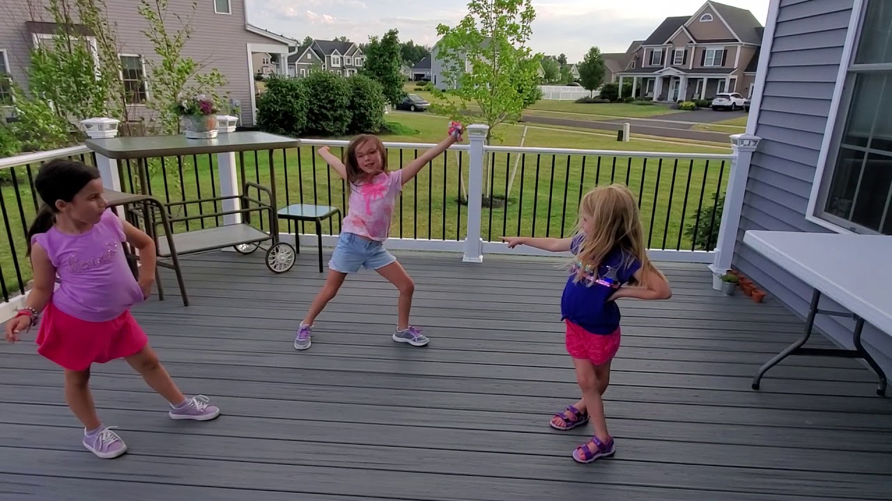 Backyard dancing with friends - YouTube
