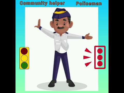Community helper- Policeman | Poem on community helper Policeman ...