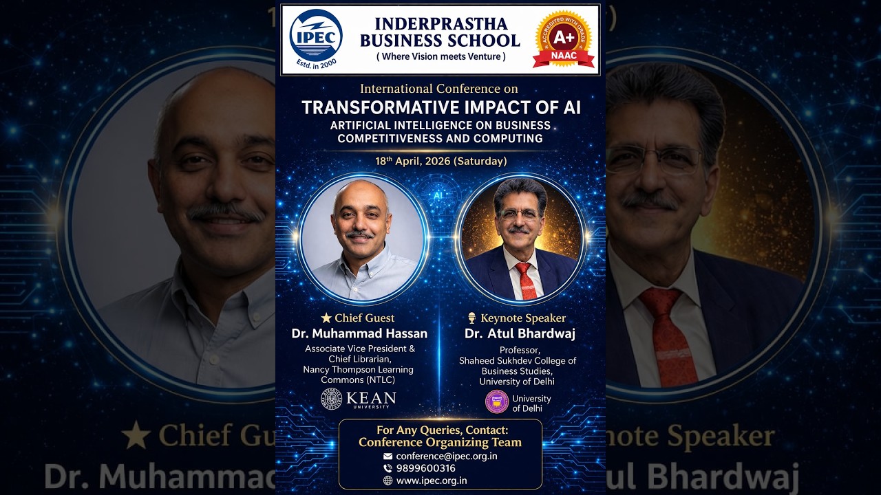 Keynote Speaker Message for IPEC International Conference 2026 | Dr ...
